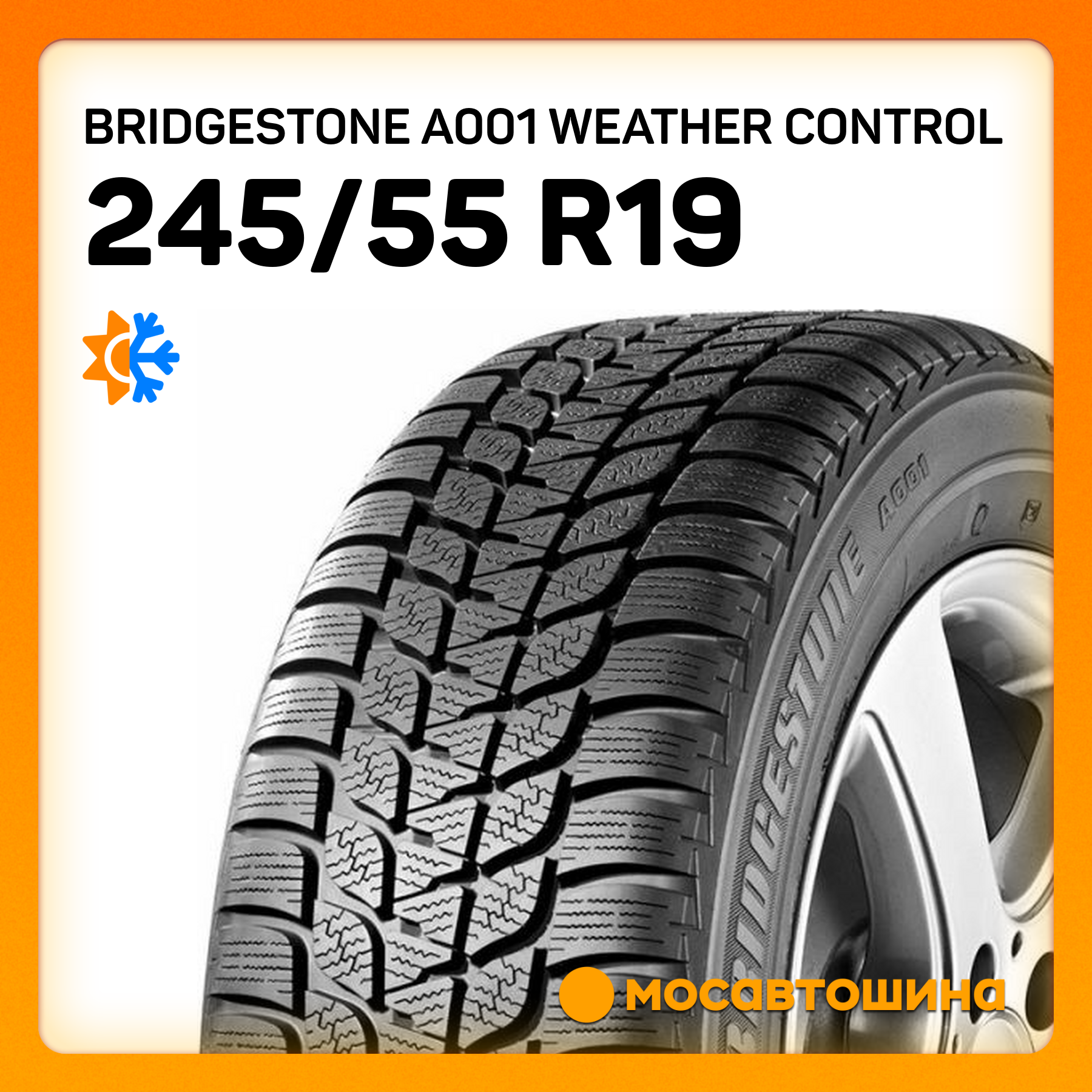 Шины Bridgestone A001 Weather Control 245/55 R19 103V